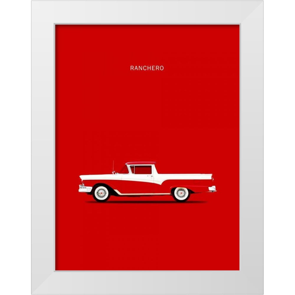 Rogan, Mark 12x14 White Modern Wood Framed Museum Art Print Titled ...