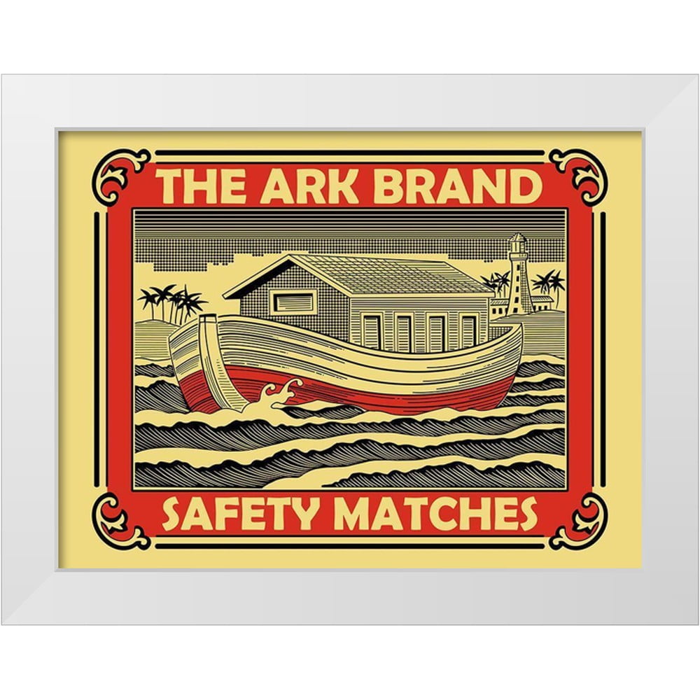 Rogan, Mark 14x12 White Modern Wood Framed Museum Art Print Titled ...