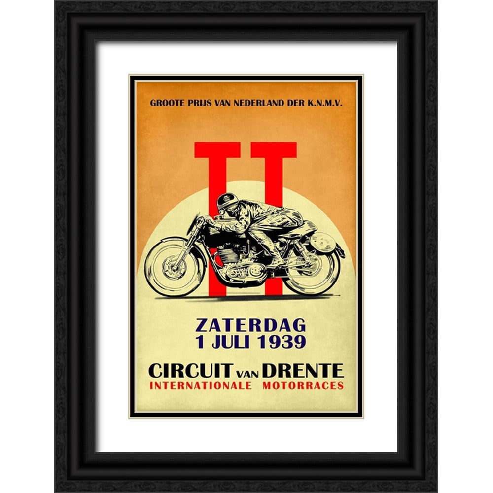 Rogan, Mark 17x24 Black Ornate Wood Framed with Double Matting Museum ...