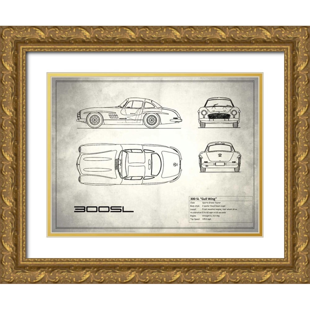 Rogan, Mark 18x15 Gold Ornate Wood Framed with Double Matting Museum ...