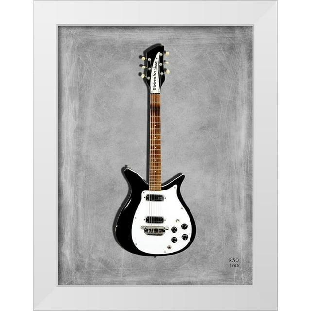 Rogan, Mark 19x24 White Modern Wood Framed Museum Art Print Titled - Rickenbacker 950 1965 ...