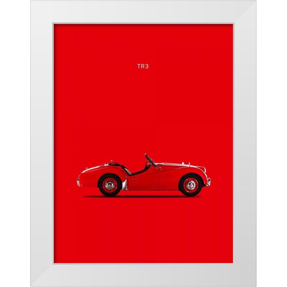 Rogan, Mark 19x24 White Modern Wood Framed Museum Art Print Titled - Triumph TR3 1959 - Walmart.com