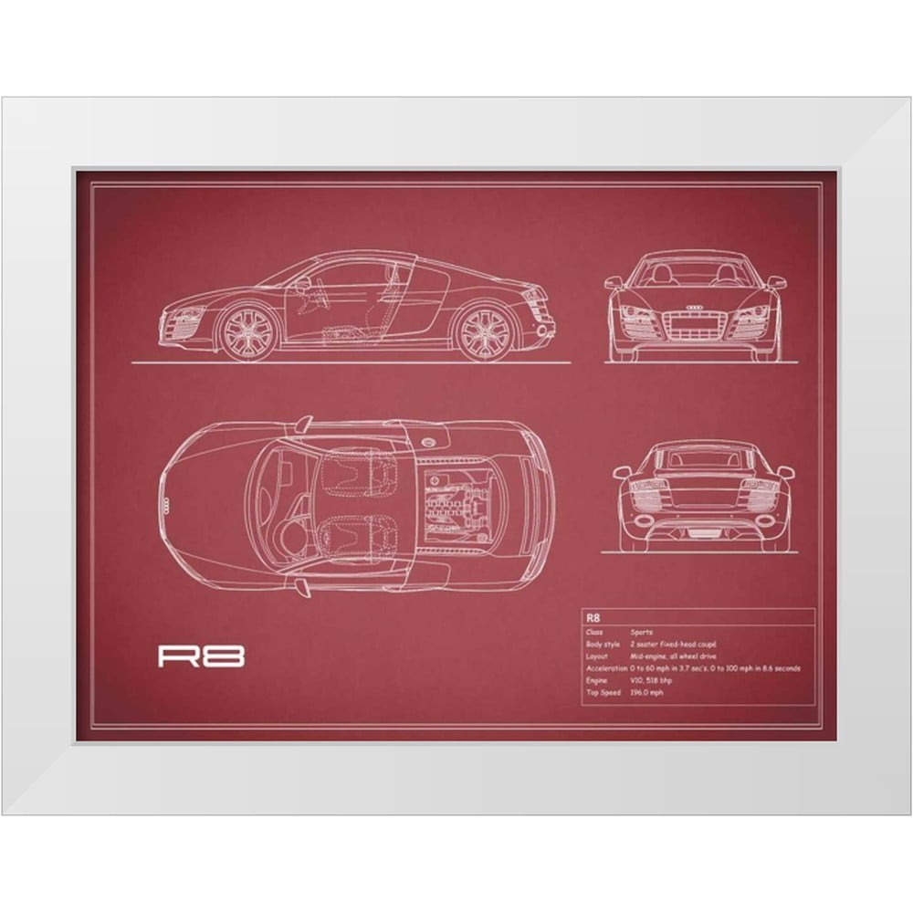 Rogan, Mark 24x19 White Modern Wood Framed Museum Art Print Titled ...