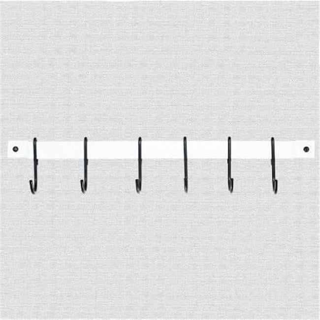 Rogar International 1020 18 in. Bar Utensil Rack, White & Black ...