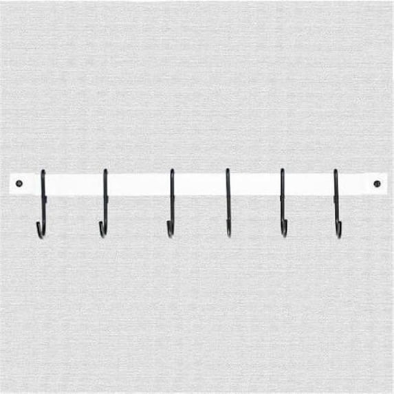Rogar International 1020 18 in. Bar Utensil Rack, White & Black ...