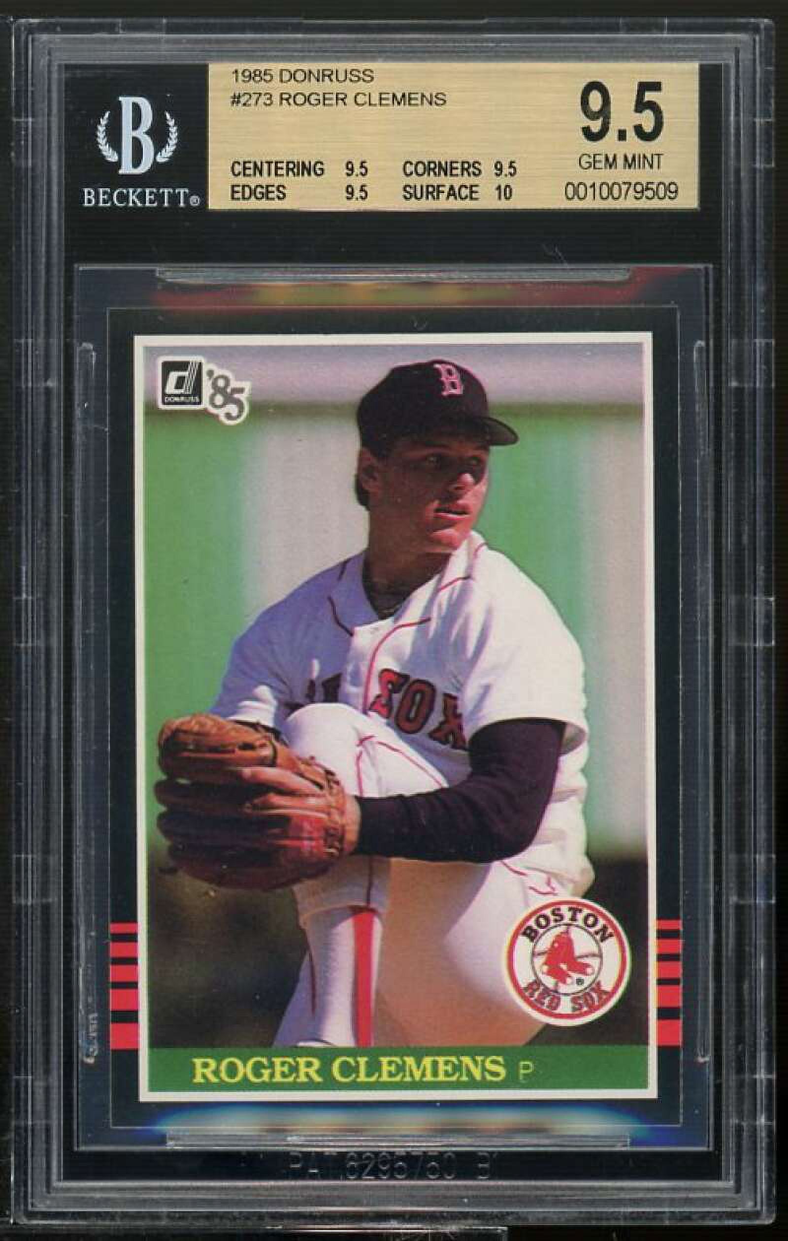 Roger Clemens Rookie Card 1985 Donruss #273 BGS 9.5 (9.5 9.5 9.5 10 ...