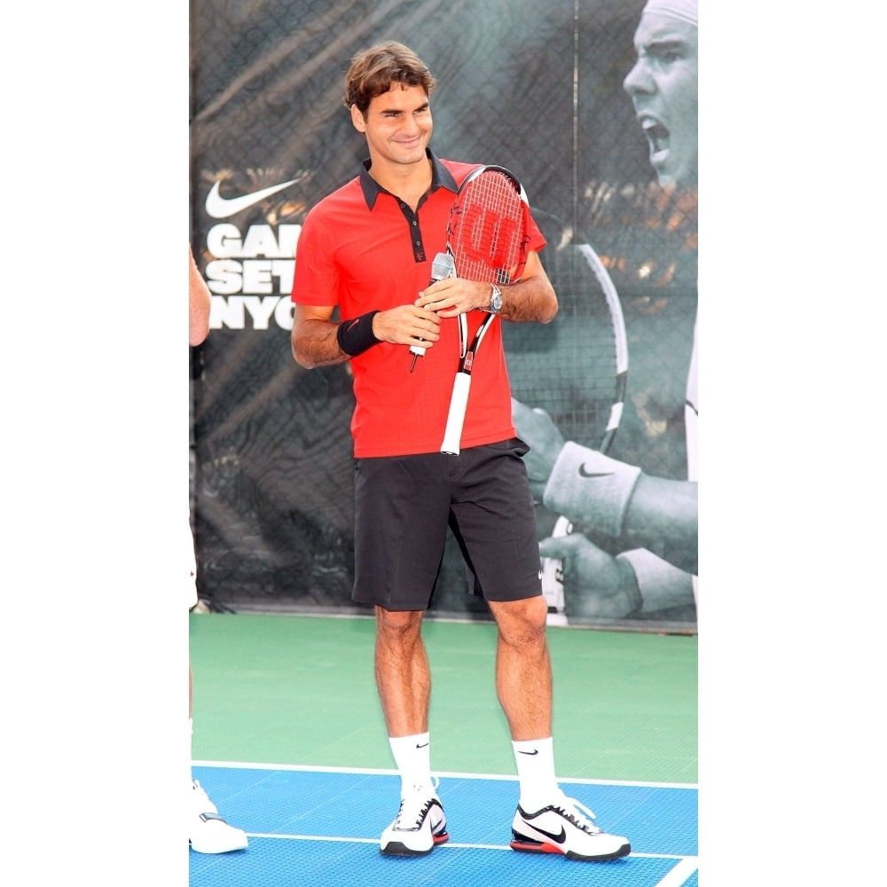 Roger Federer At A Public Appearance For Nike Unveiles 2009 Us Open ...