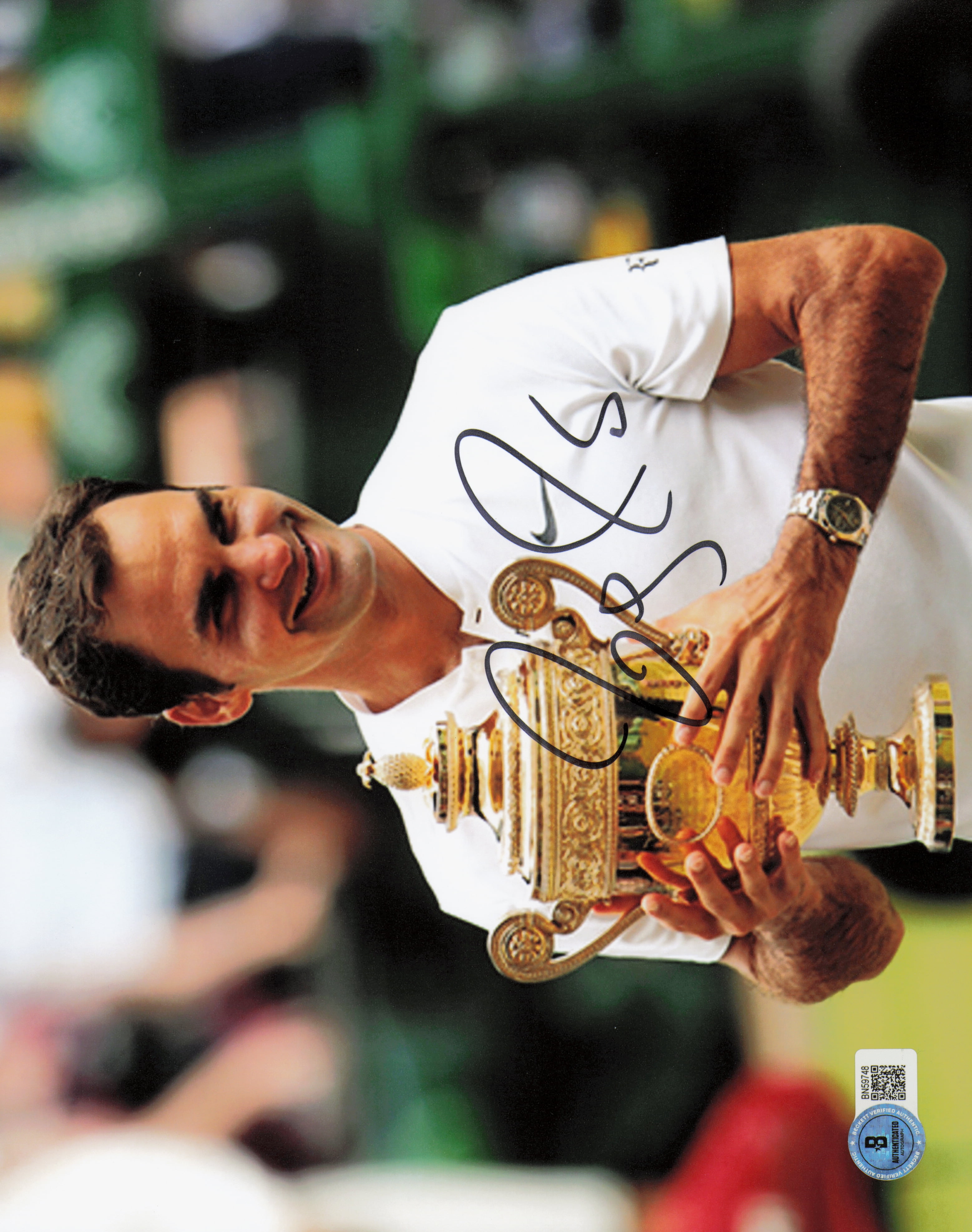 Roger Federer Autographed 8x10 Photo Tennis Beckett BAS QR #BN59748 ...