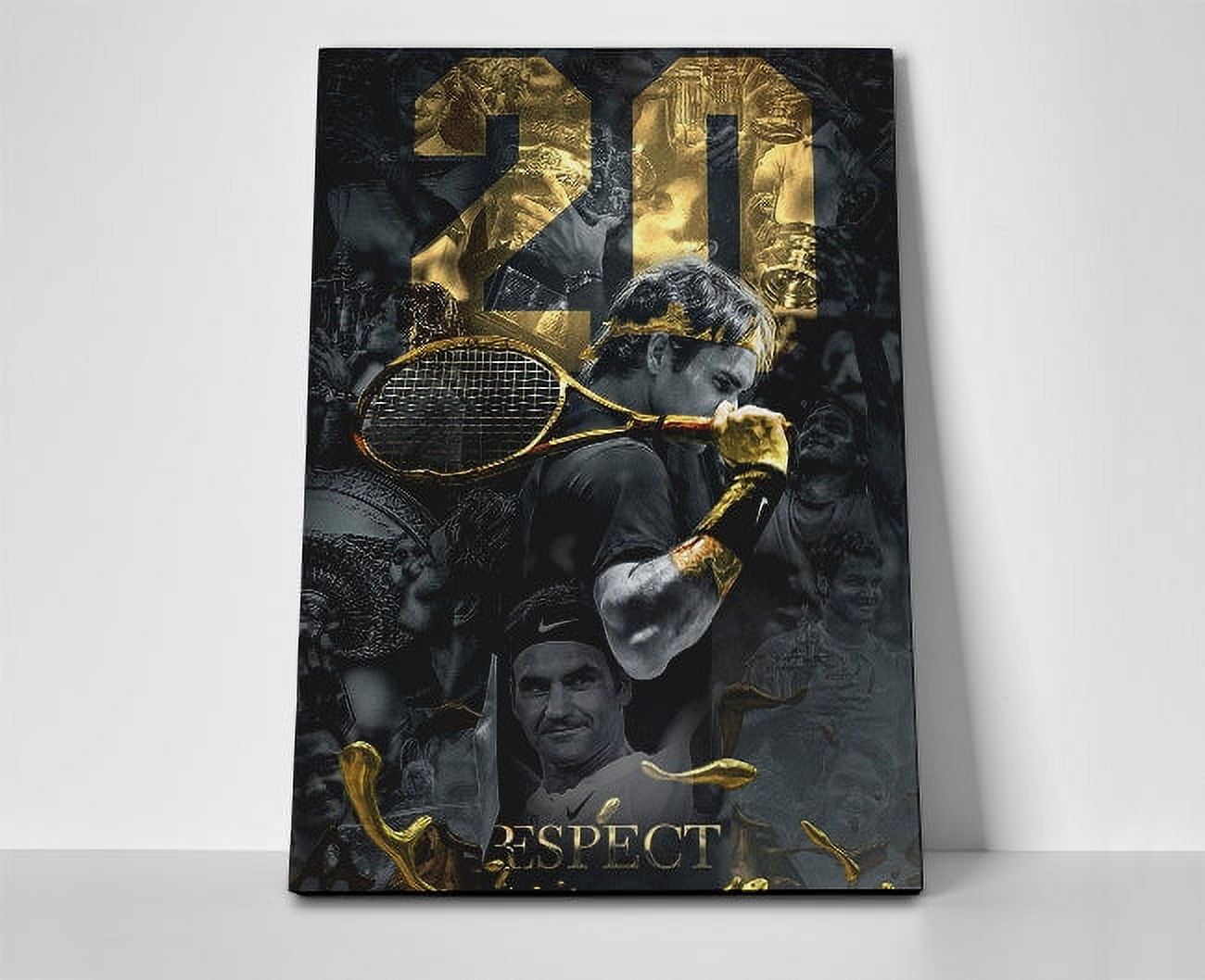 Roger Federer Respect Poster or Wrapped Canvas - Walmart.com