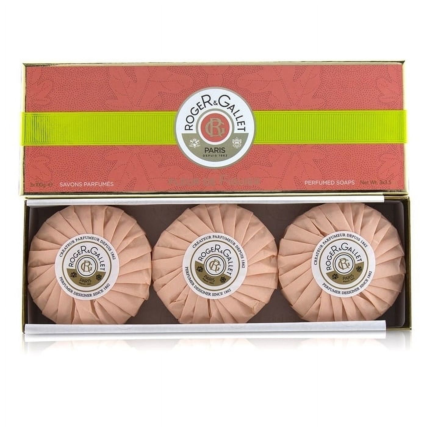 Roger & Gallet Rose Savons Coffret 3 x 3.5 oz 100 g Perfumed Soaps ...