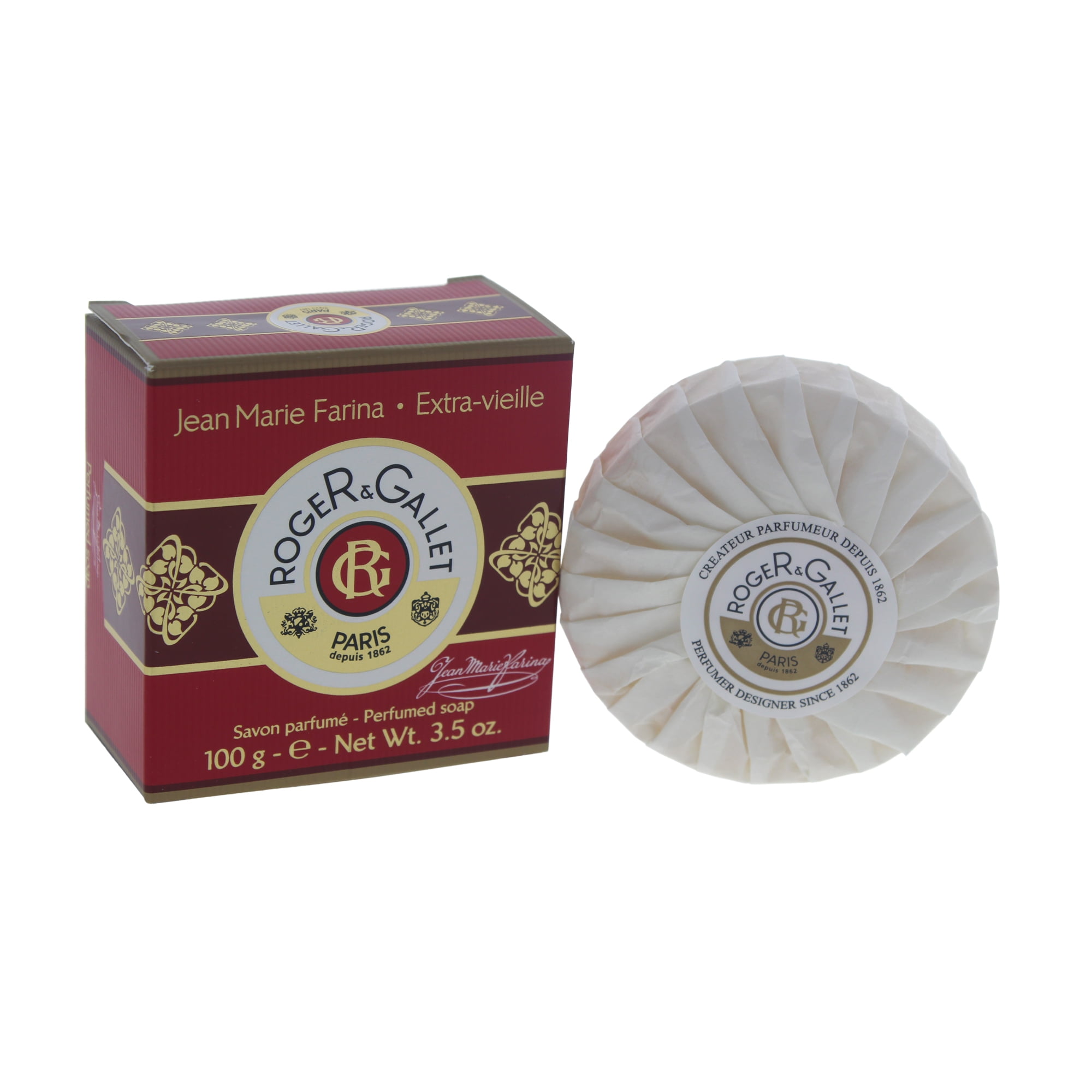 Roger & Gallet - Jean Marie Farina Perfumed Soap(100g/3.5oz) - Walmart.com