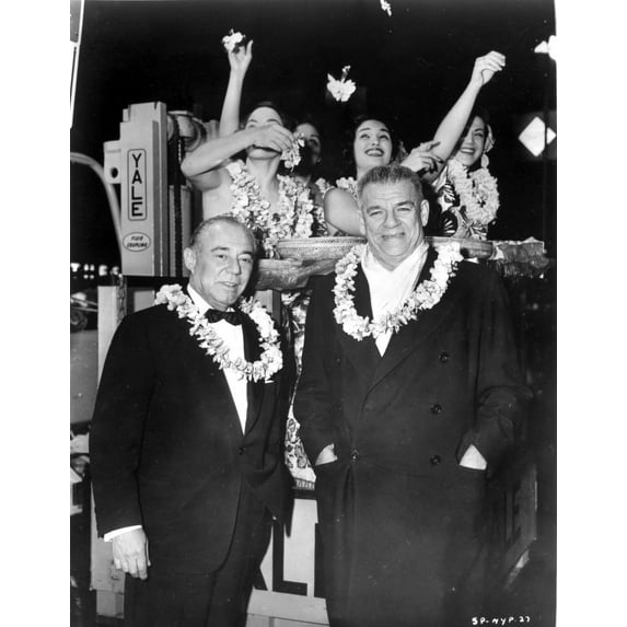 Roger Hammerstein and Richard Rogers wearing leis Photo Print (8 x 10 ...