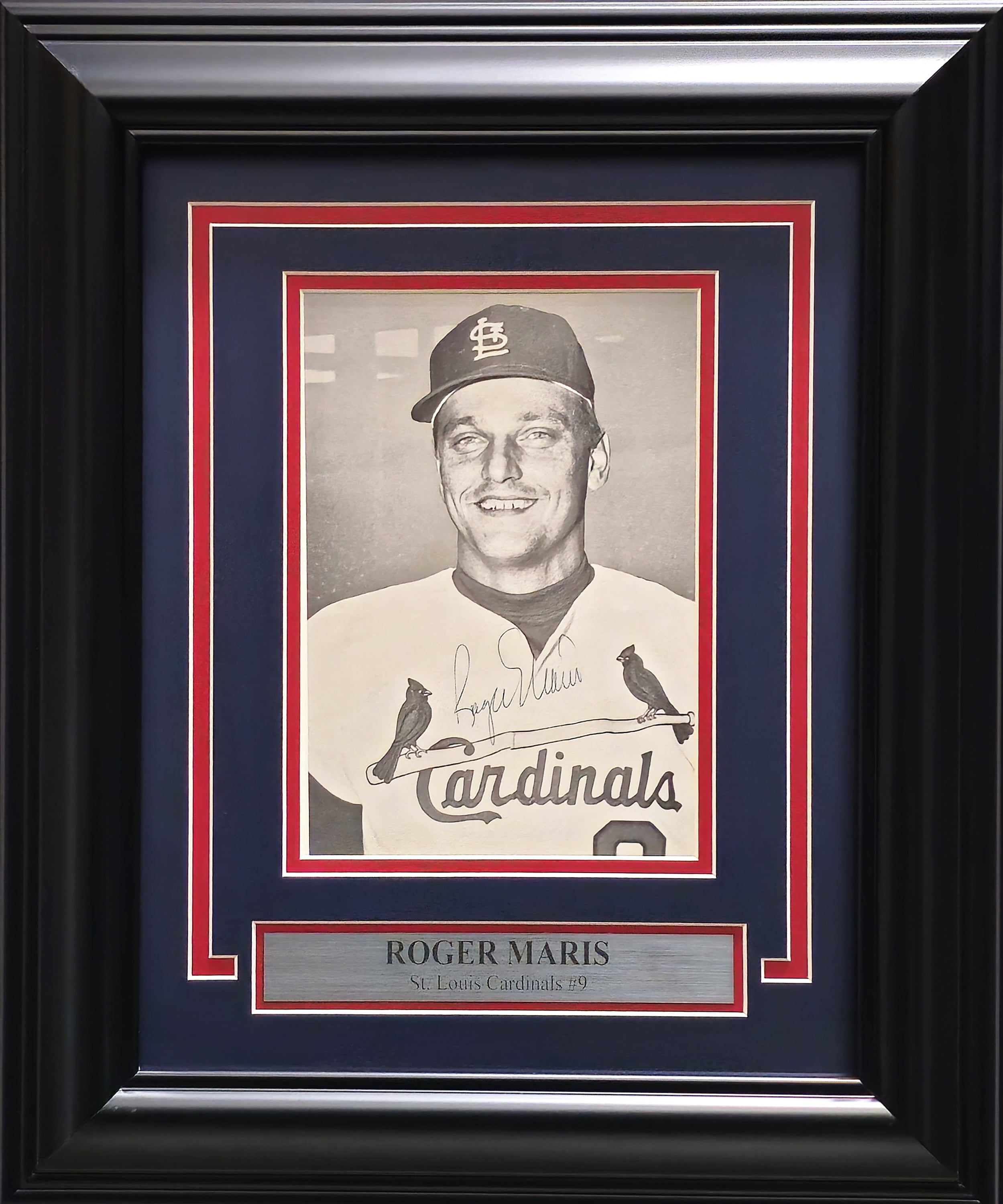 Roger Maris Autographed Framed 8x10 Magazine Page Photo St. Louis ...