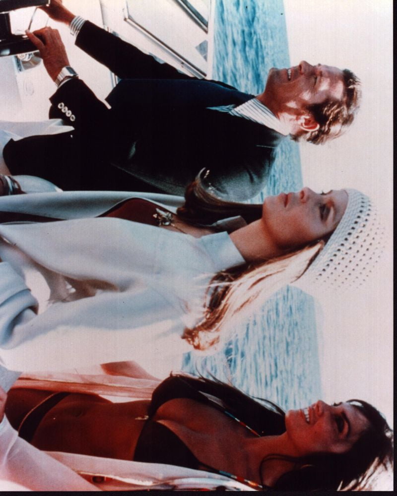 Roger Moore, Barbara Bach, And Caroline Munro In The Spy Who Loved Me ...