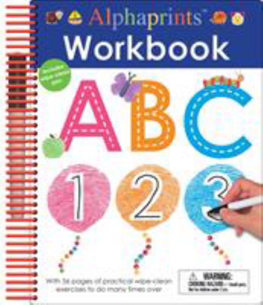 Alphaprints: ABC Wipe Clean Workbook - Early Learning Activity Book for ...