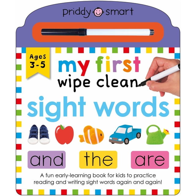 Roger Priddy: My First Wipe Clean Sight Words (Board Book) - Walmart.com