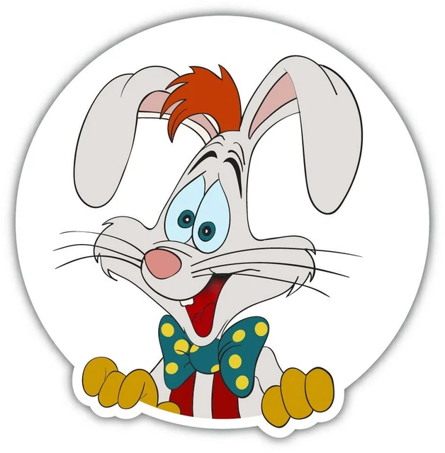Roger Rabbit Cartoon Sticker Decal Laptop Wall Car Phonephone Decal ...