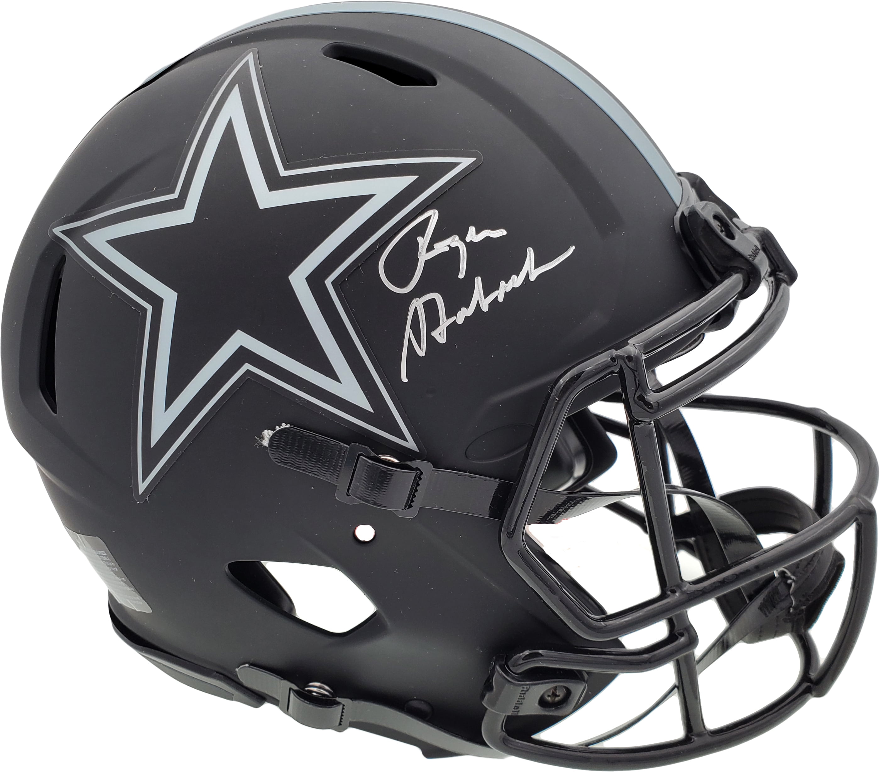 Roger Staubach Autographed Eclipse Black Dallas Cowboys Full Size ...