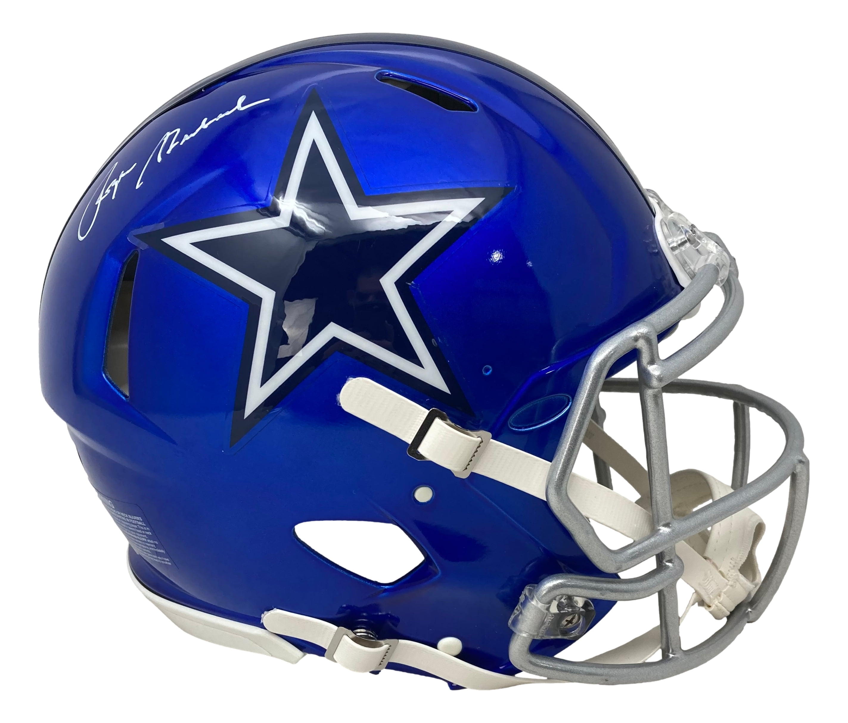 Roger Staubach Signed Dallas Cowboys Full Size Flash Authentic Speed ...