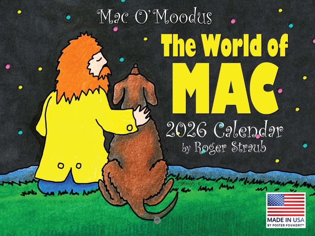 Roger Straub World Of Mac Calendar 2026 Monthly Wall - Walmart.com