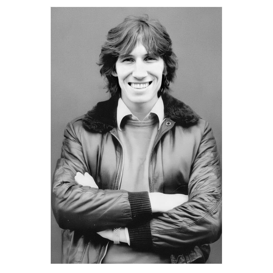 Roger Waters Portrait Poster Legendary Musician Photo Print Classic Rock Band Frontman Wall Art ...
