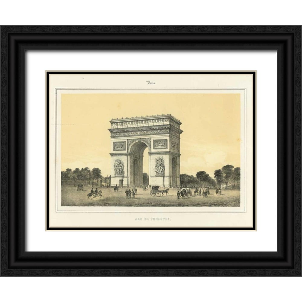 Rogers, Adam 18x15 Black Ornate Wood Framed with Double Matting Museum ...