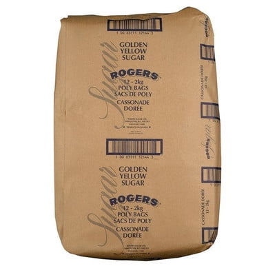 Rogers Golden Yellow Sugar, Bag Bulk | 2KG/4.4lbs- 12 Units/Case ...