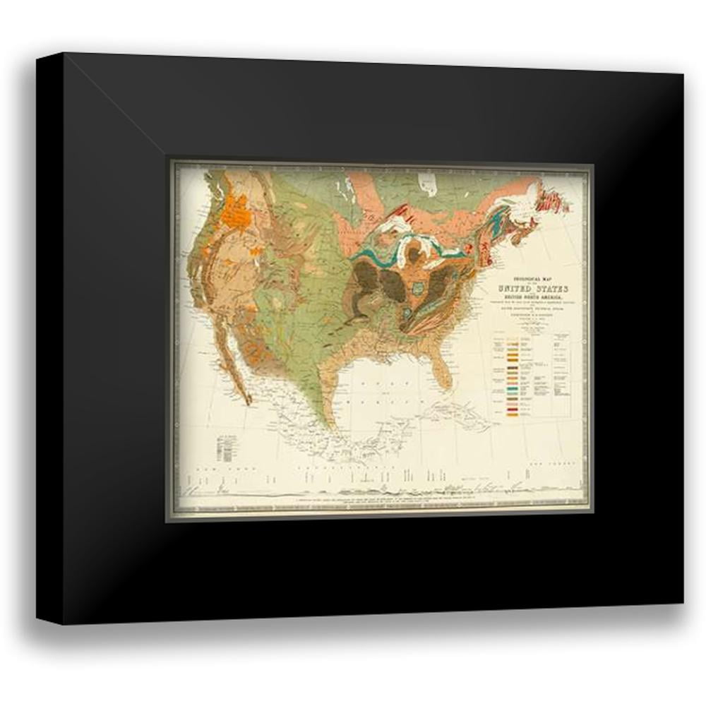 Rogers, Henry Darwin 14x12 Black Modern Framed Museum Art Print Titled ...