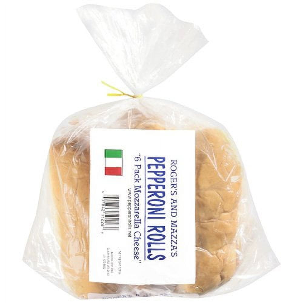 Rogers & Mazza's, Pepperoni Rolls, 6 Pack Mozzarella Cheese, 3 oz (85g ...
