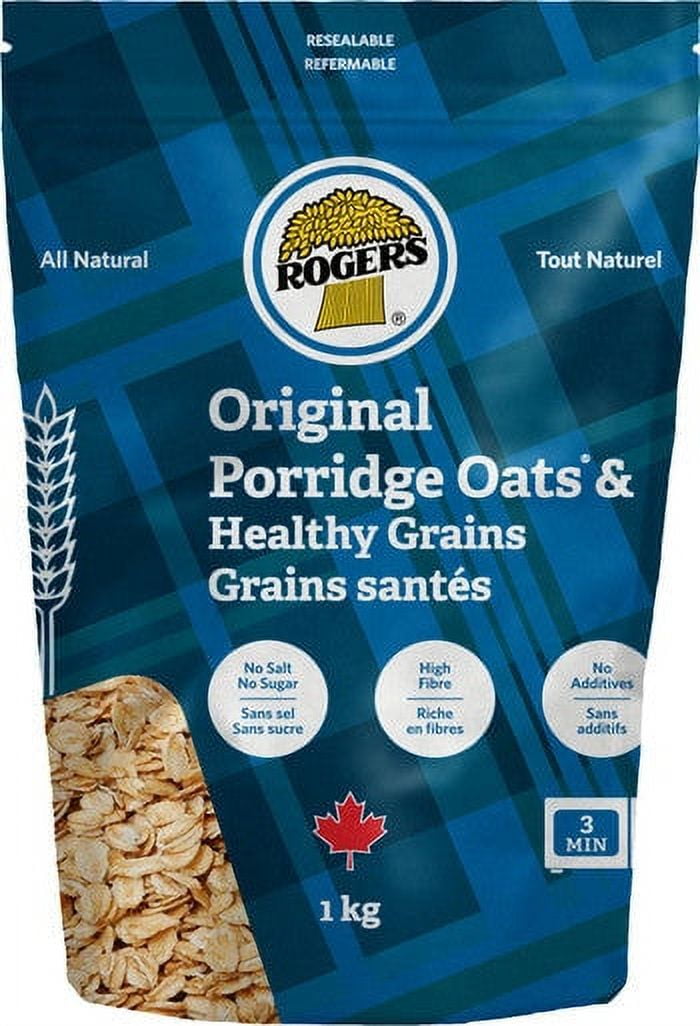 Rogers Porridge Oats & Healthy Grains Cereal, 1kg/35.3 oz - Walmart.com