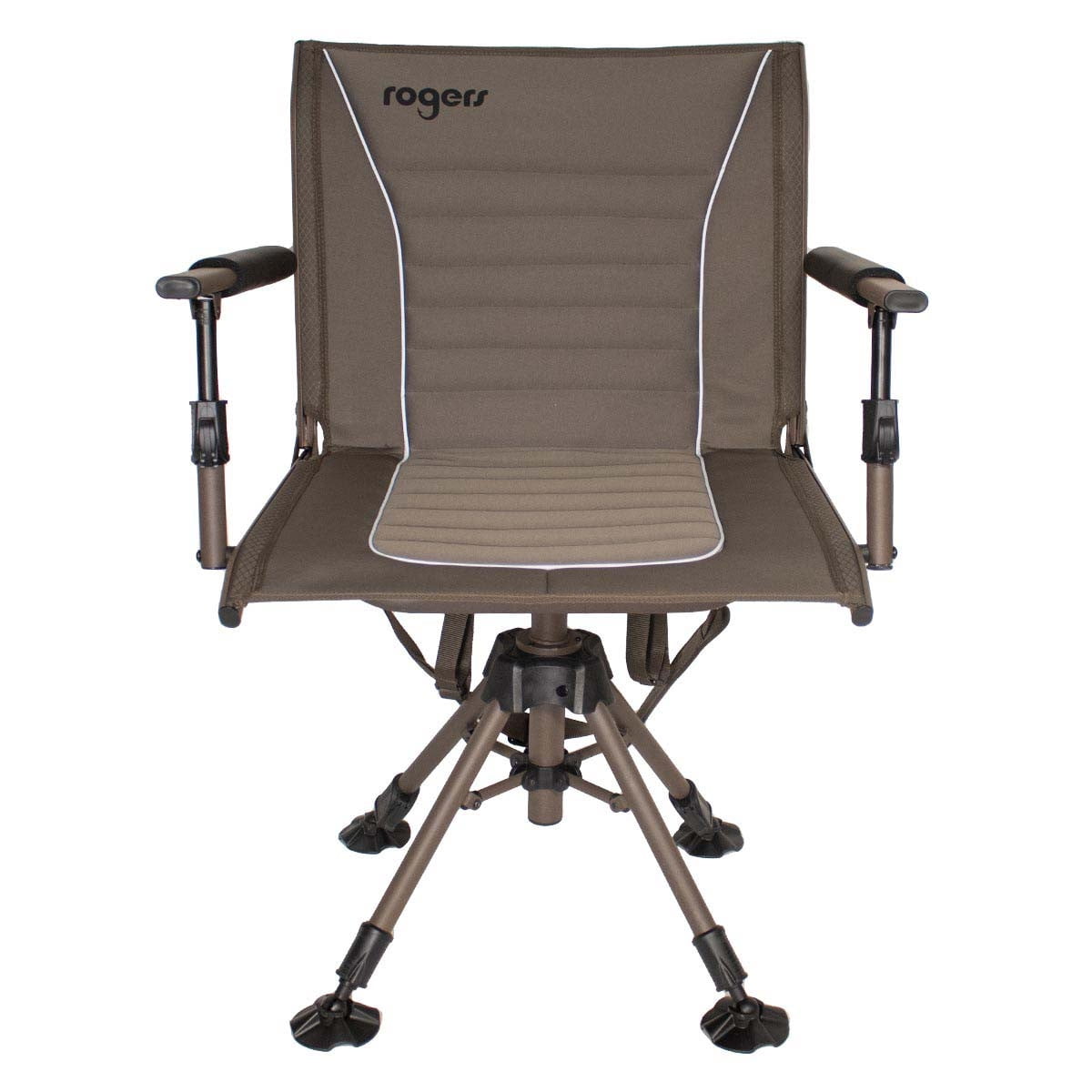 Rogers RG Elite Hunter 360 Comfort Swivel Seat with Cushioned Armrests ...