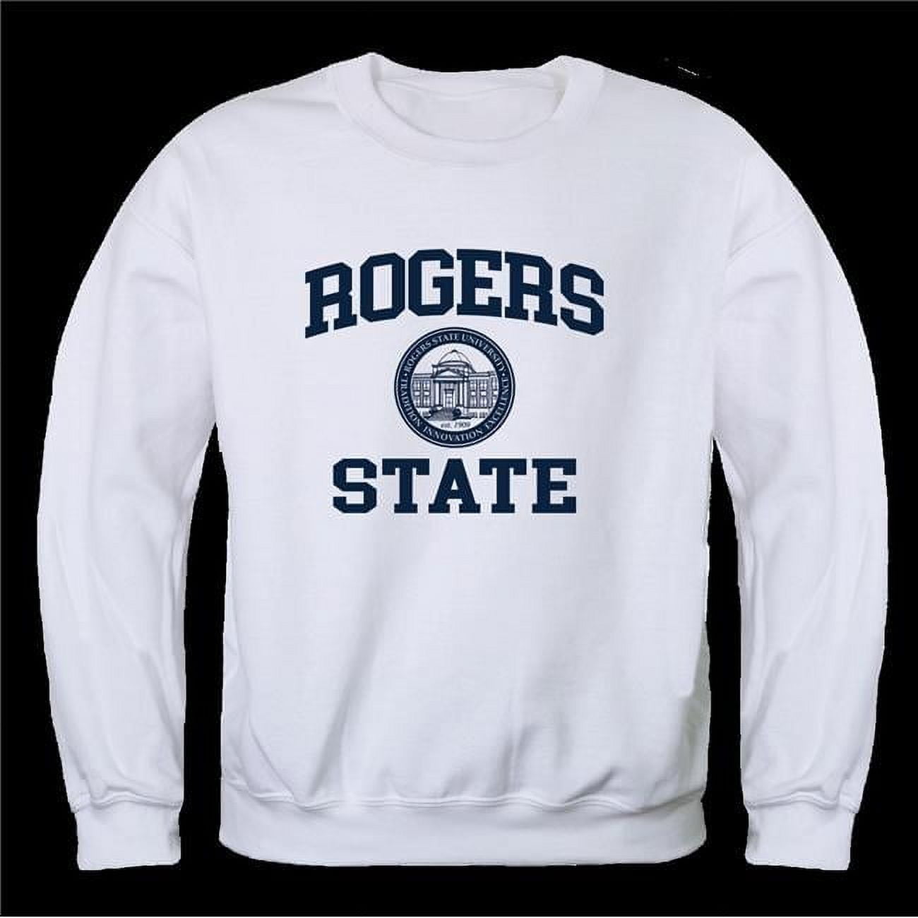 Rogers State University Hillcats Seal Crewneck Sweatshirt, White ...