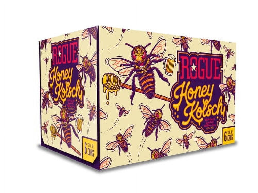 Rogue Honey Kolsch 6 Pack, 12 fl oz Aluminum Cans, 5.0% ABV - Walmart.com