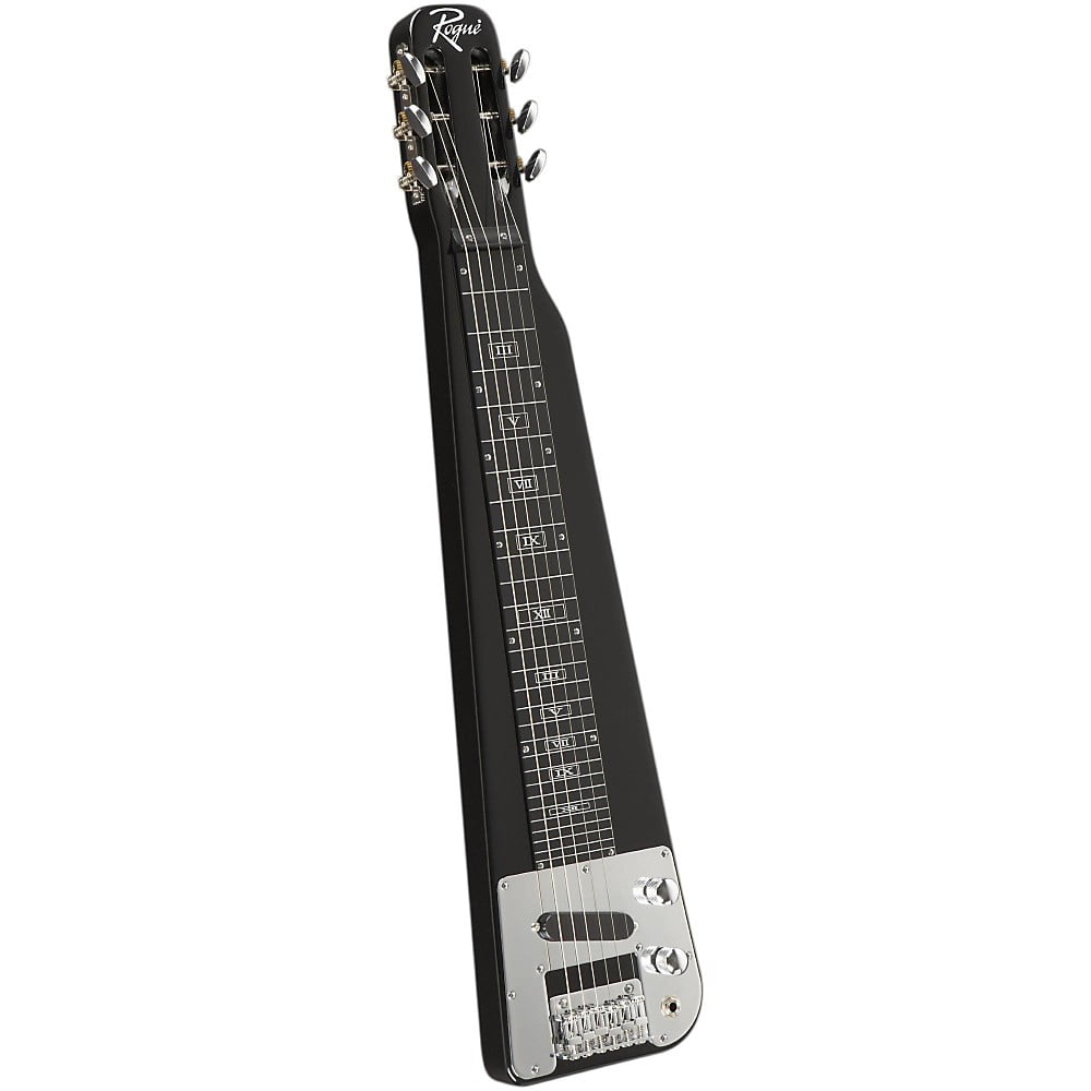 Rogue RLS-1 Lap Steel Guitar with Stand, Gig Bag, Metallic Black ...
