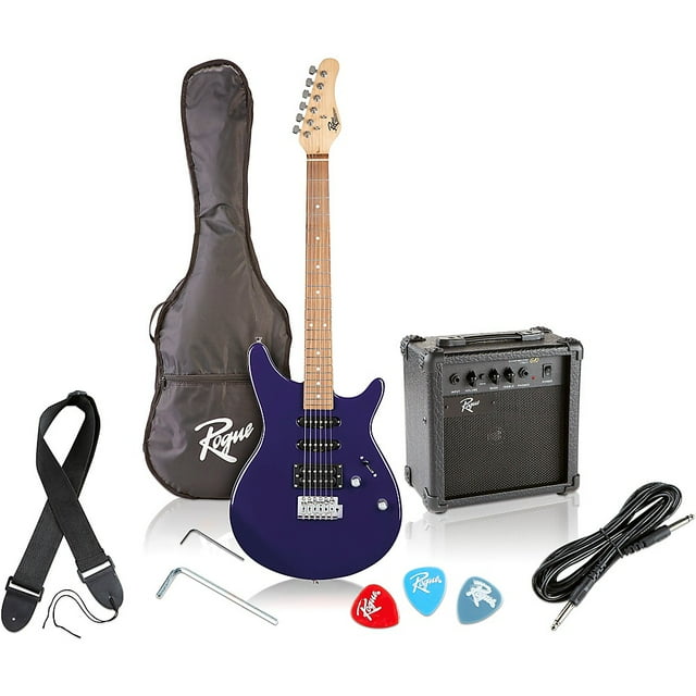 Rogue RR100 Rocketeer Electric Guitar Starter Kit, Body Tuner Pickup ...