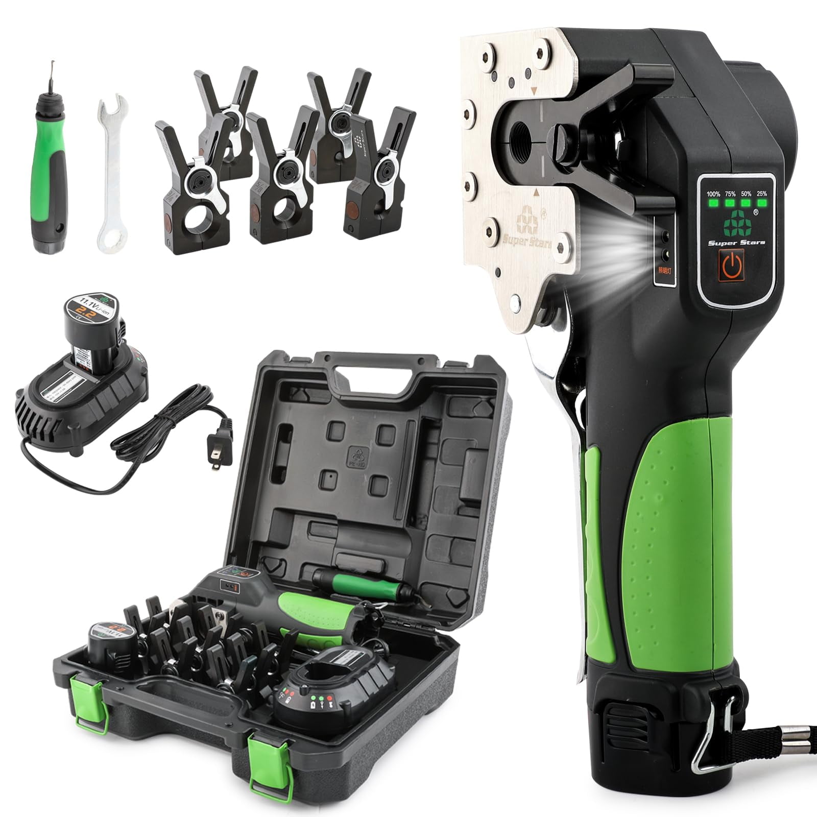 Rogvoc Power Flaring Tool Kit, 1/4" - 3/4" HVAC Electric Flaring Tool ...