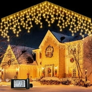 Scidweet 33ft 400 LED Icicle Christmas Lights, Fairy Lights 8 Modes ...