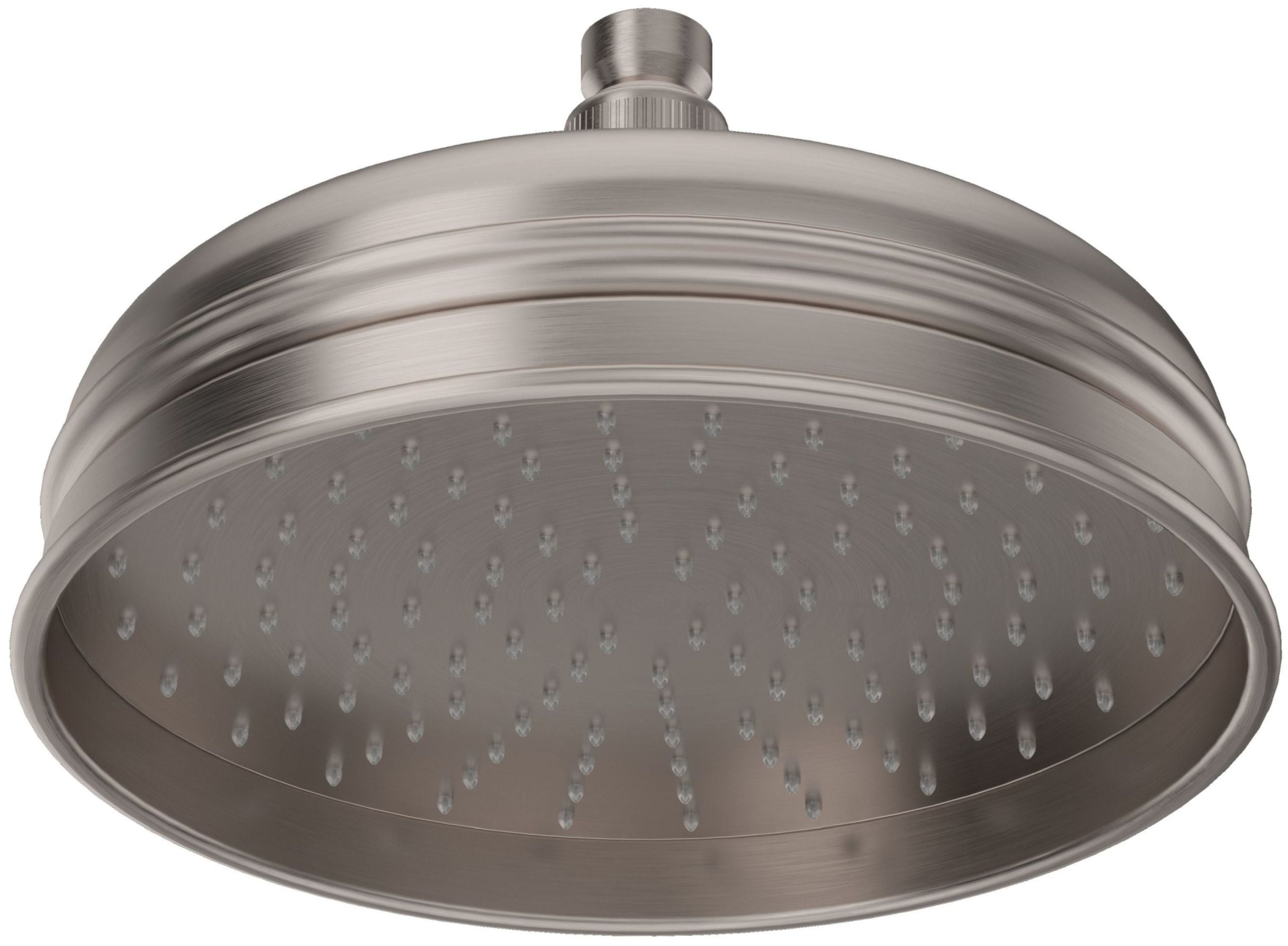 Rohl 1037/8 Bordano 1.8 GPM Single Function Rain Shower Head - Nickel ...