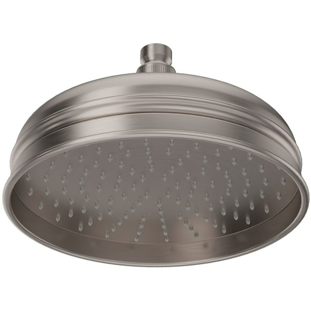 Rohl 1037/8 Bordano 1.8 GPM Single Function Rain Shower Head - Nickel ...