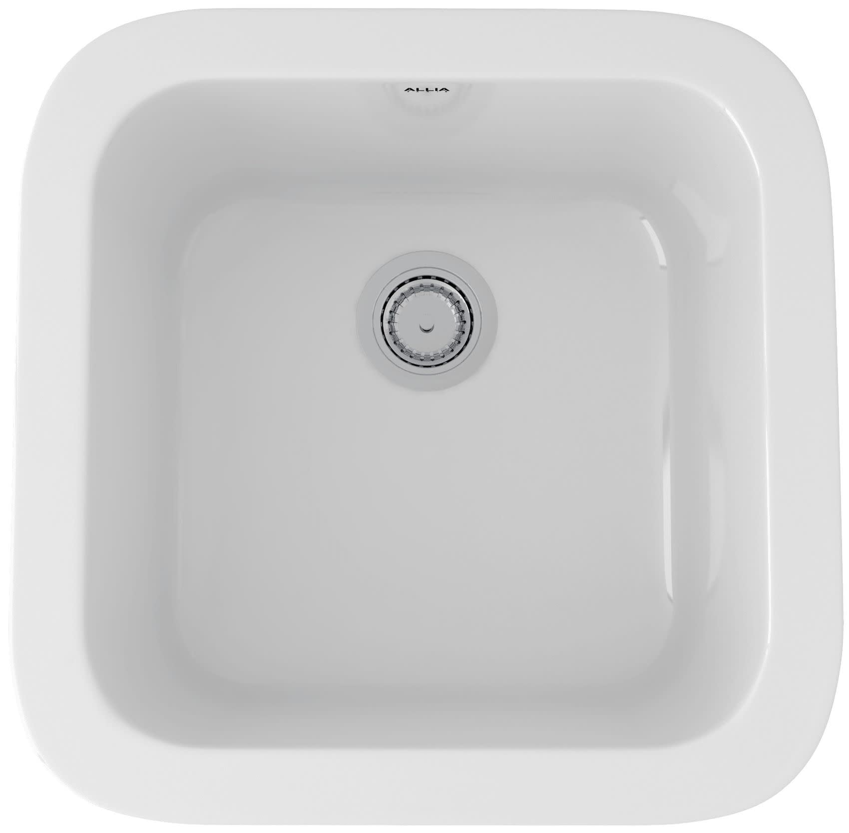 Rohl 5927 Allia 18" Fireclay Single Bowl Bar/Food Prep Kitchen Sink ...