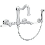 Rohl Italian Kitchen San Julio Three Leg Bridge Faucet With Metal ...