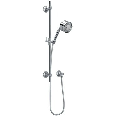 Rohl All Brass Single Function Straight Handshower With Easy Clean Anti-Cal Spray Pattern And ...
