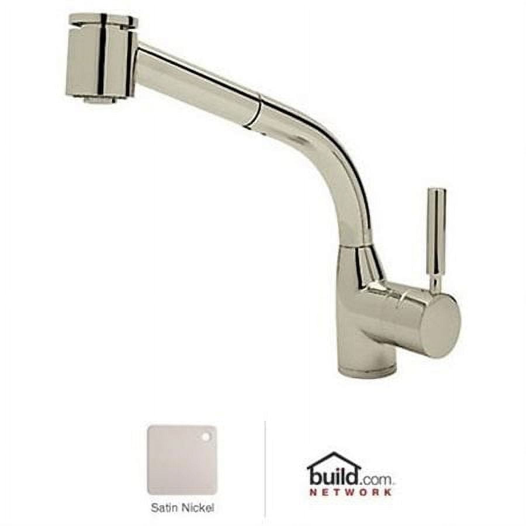 Rohl Modern Lux Single Hole Side Metal Lever Kitchen Pullout Faucet In ...