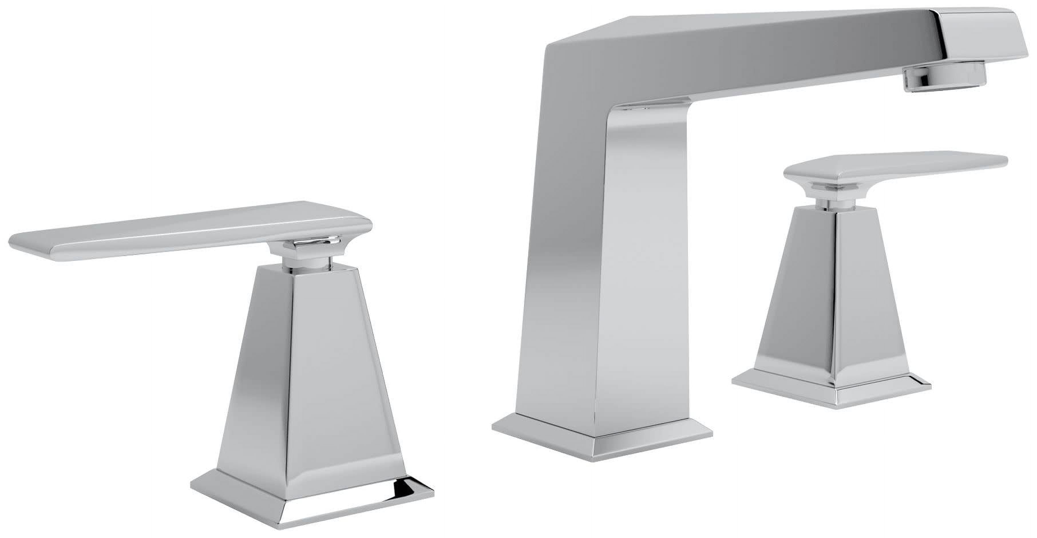 Rohl Vincent Bath Widespread Lavatory Faucet In Polished Chrome With ...