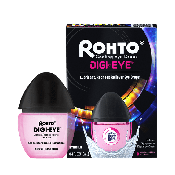 Rohto Digi-Eye Digital Eye Strain Eye Drops, Redness Reliever, and Eye ...