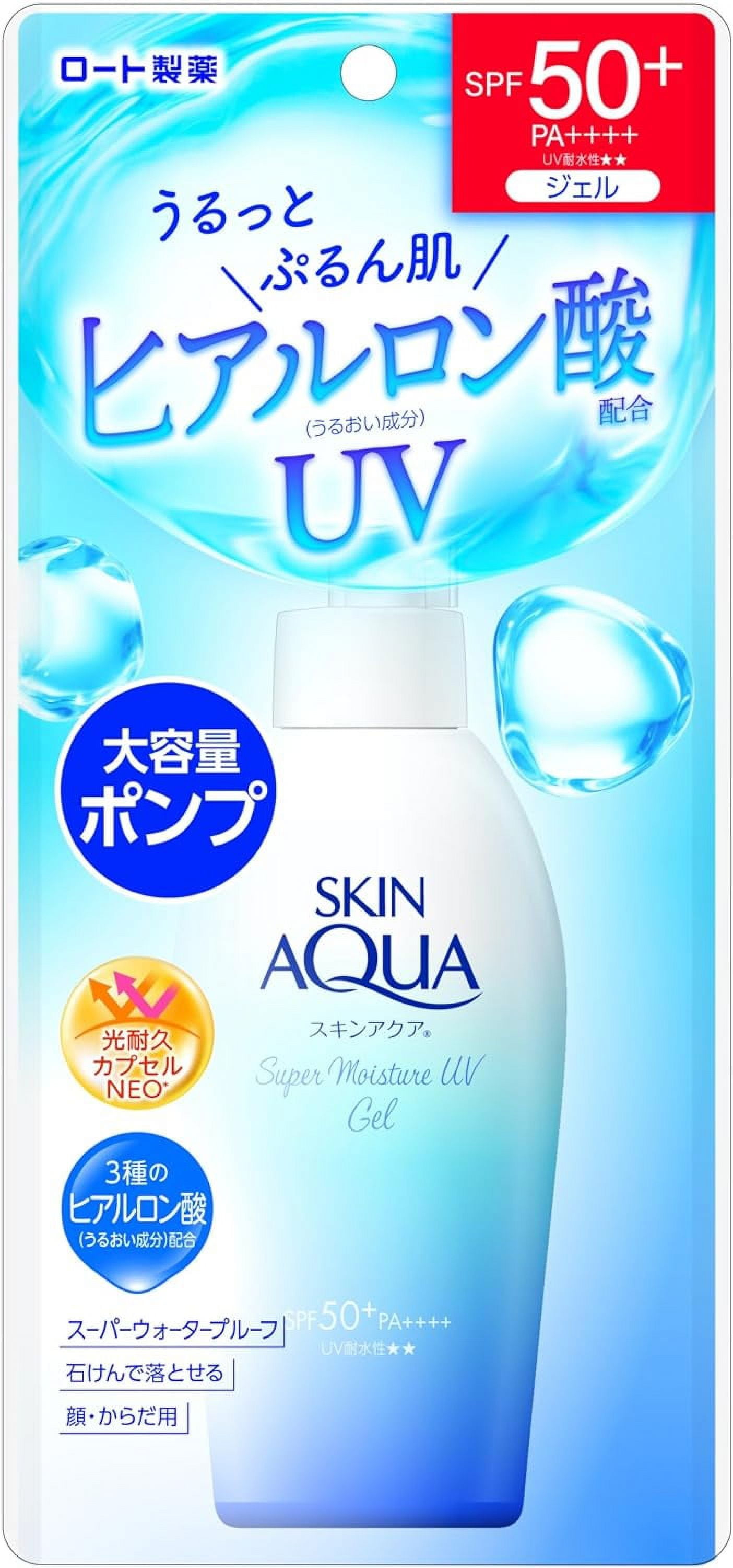 Rohto Skin Aqua Super Moisture Gel Sunscreen SPF50+?PA++++ 140g ...