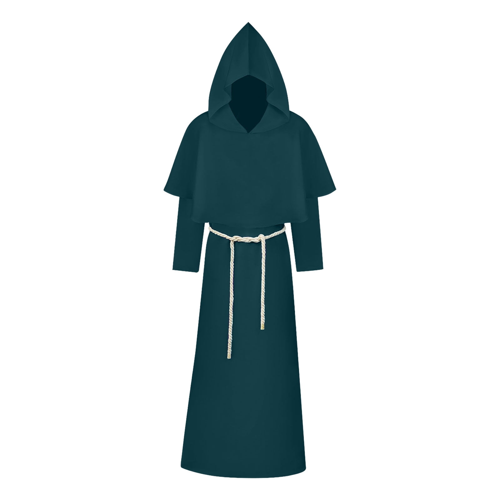 Rohuuque Men's and Women's Cloak with Hood Medieval Style Cape with ...