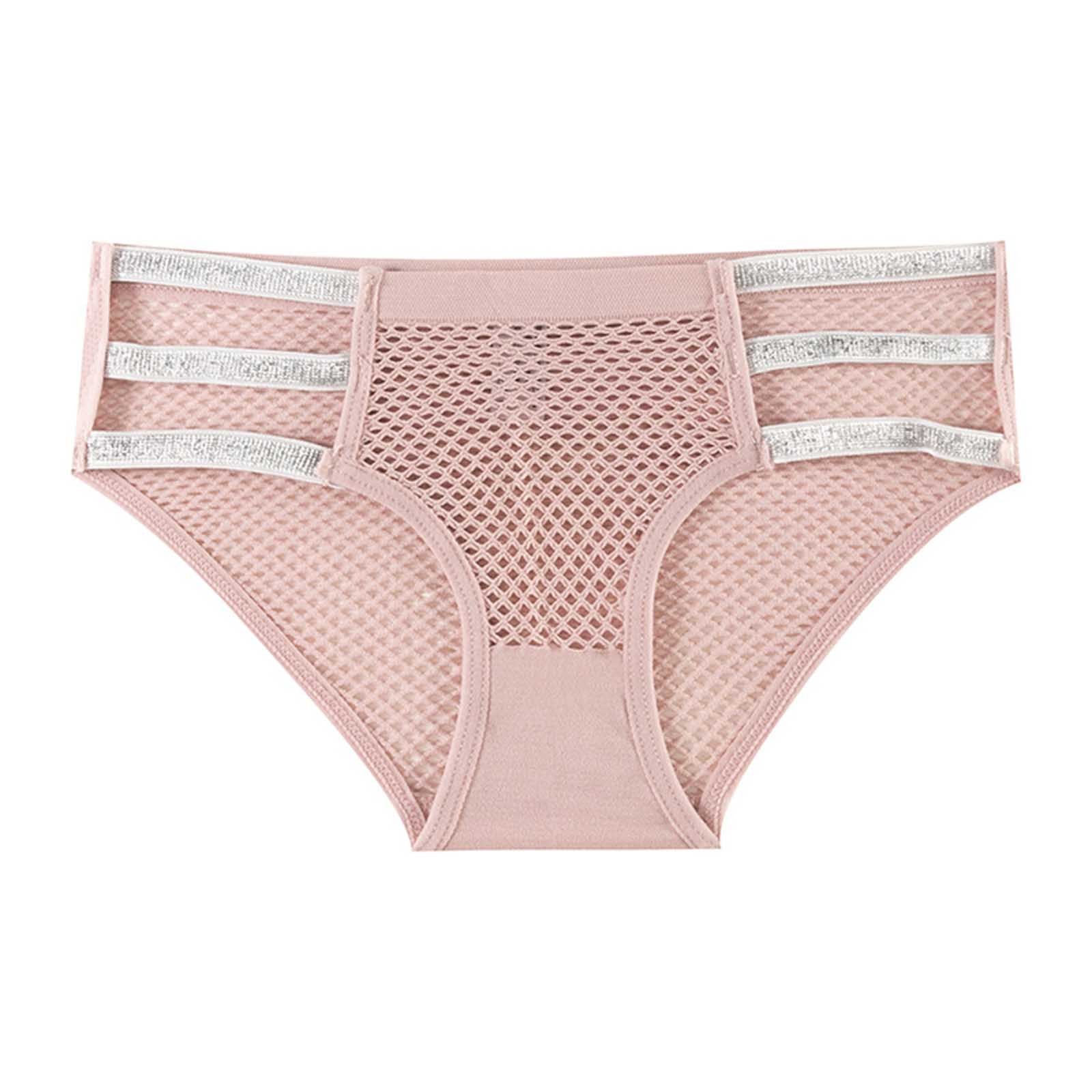 Rohuuque Women's Bikini Bottom Sheer Mesh Cheeky Panties Cutout Color ...