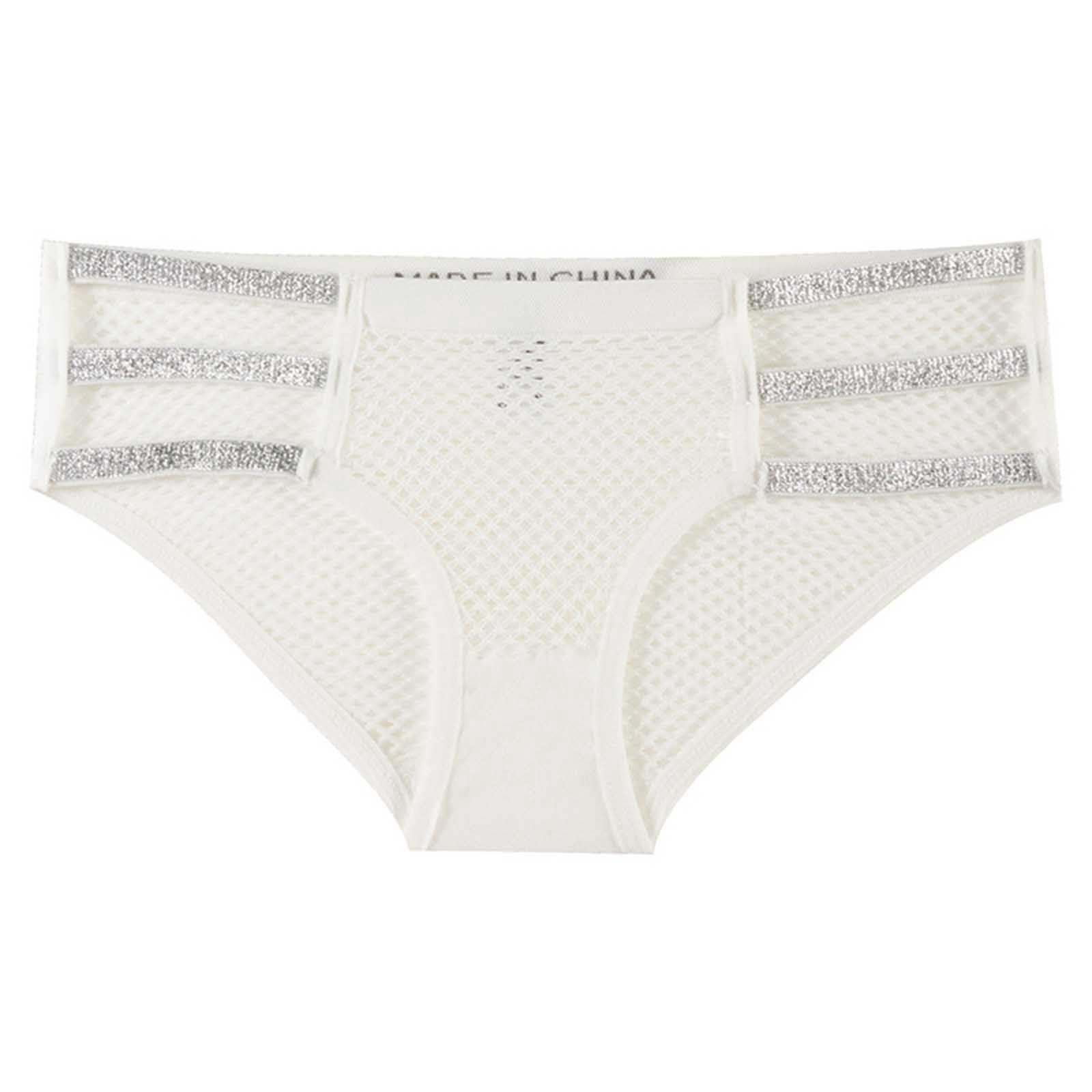 Rohuuque Women's Bikini Bottom Sheer Mesh Cheeky Panties Cutout Color ...