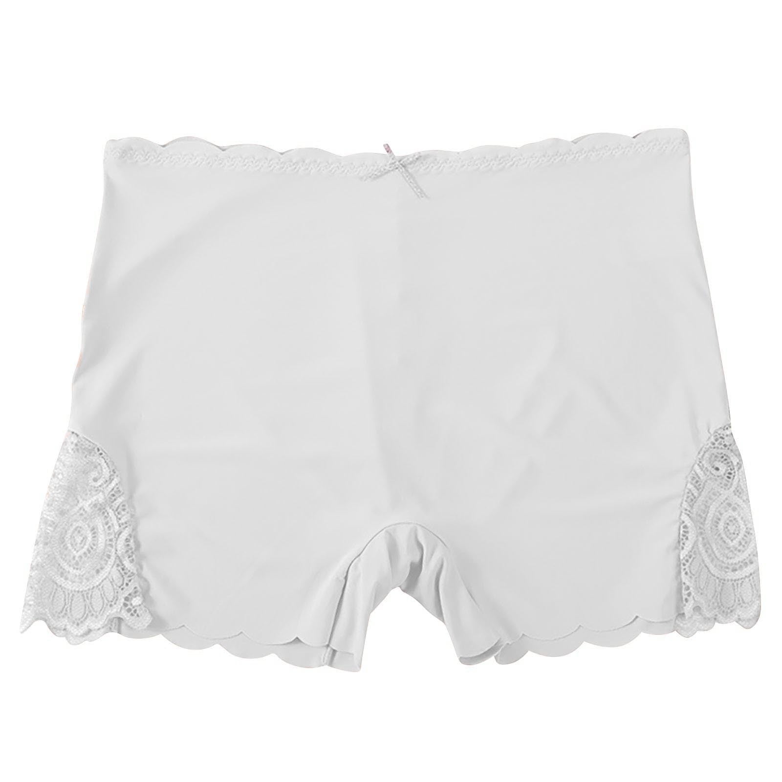 Rohuuque Women's Lace Boyshorts Panties Invisibles Mid Rise Waist Anti ...